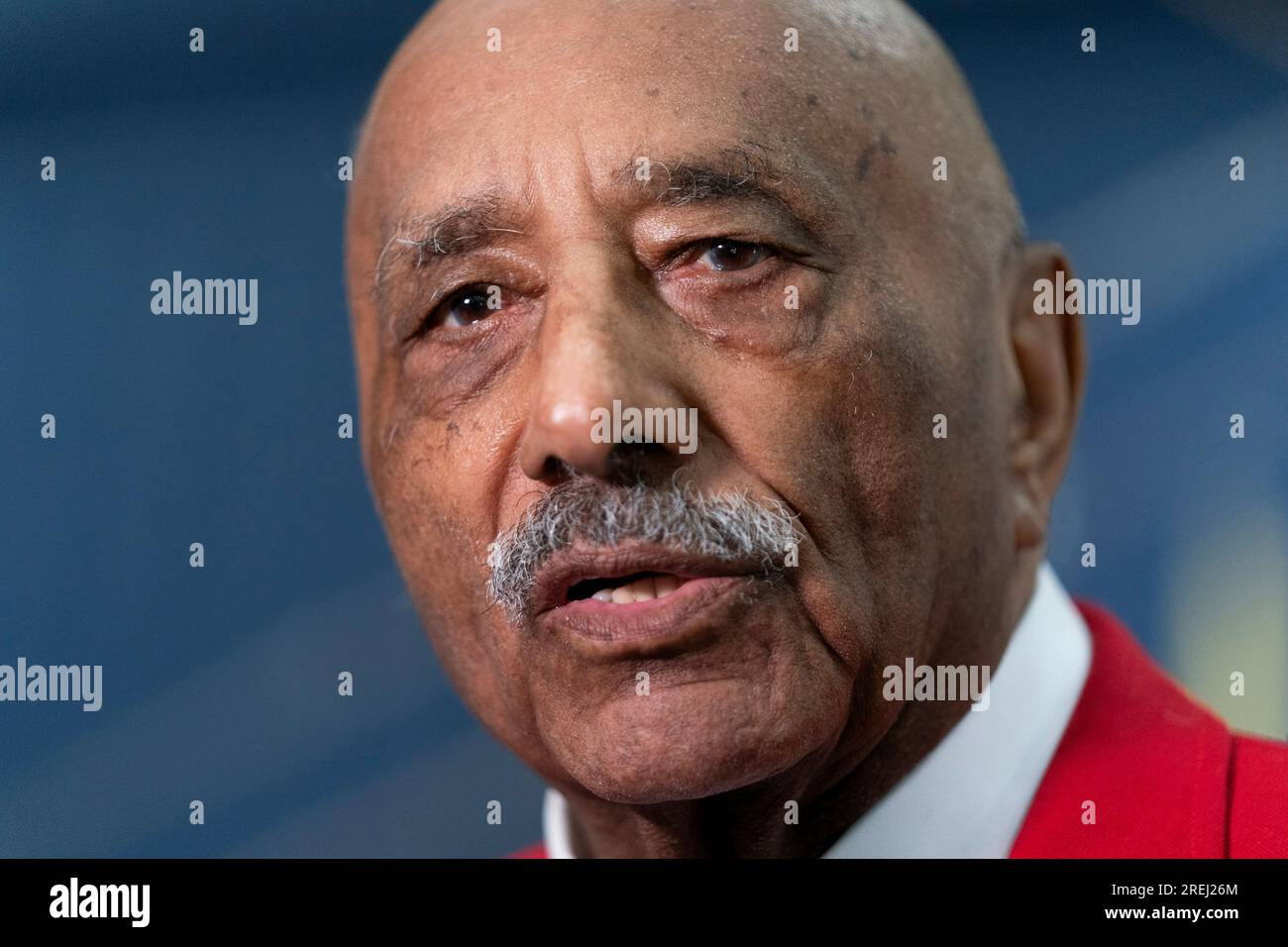 Retired Lt. Col. Shelton Ivan Ware speaks to media during a PT-17 ...