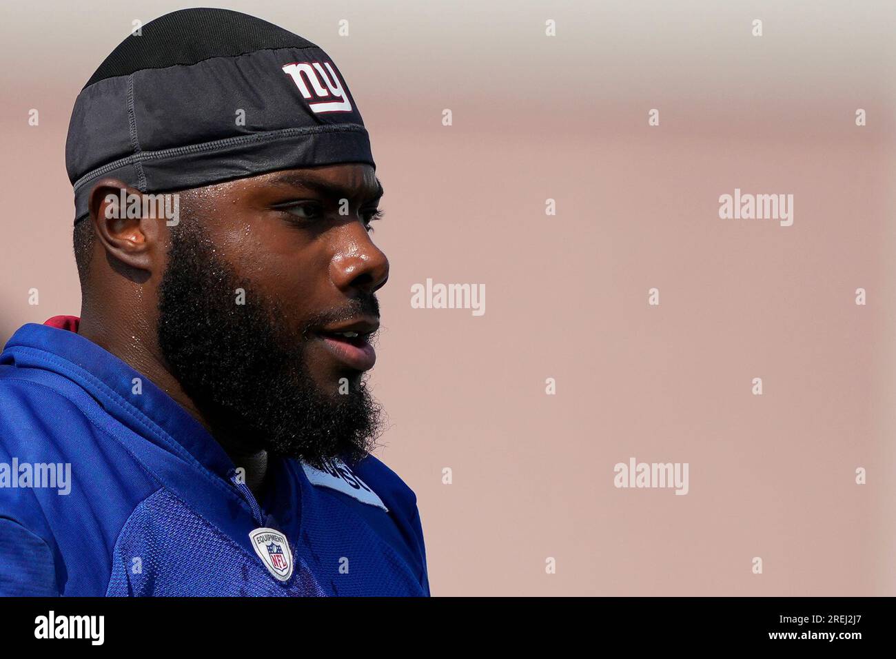 New York Giants tackle Andrew Thomas (78) participates in training ...