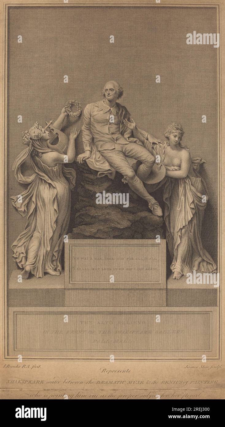 "James Stow after Thomas Banks, Monument to William Shakespeare ...
