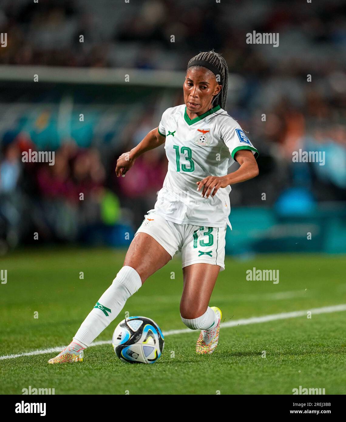 July 26 2023: Martha Tembo (Zambia) controls the ball during a Group C ...