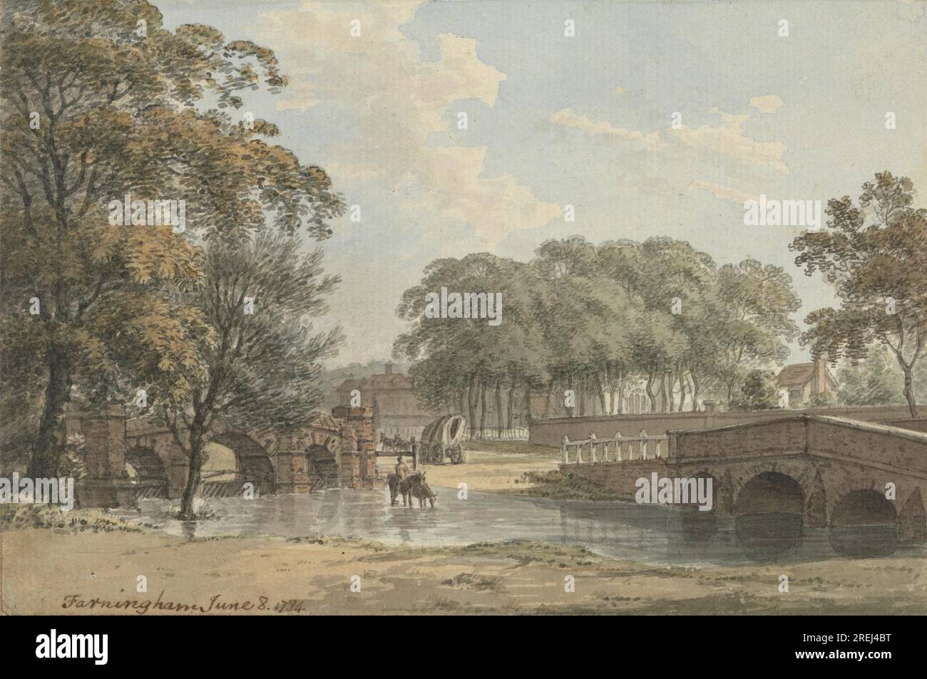 Farningham, Kent 1784 by Benjamin Thomas Pouncy Stock Photo - Alamy