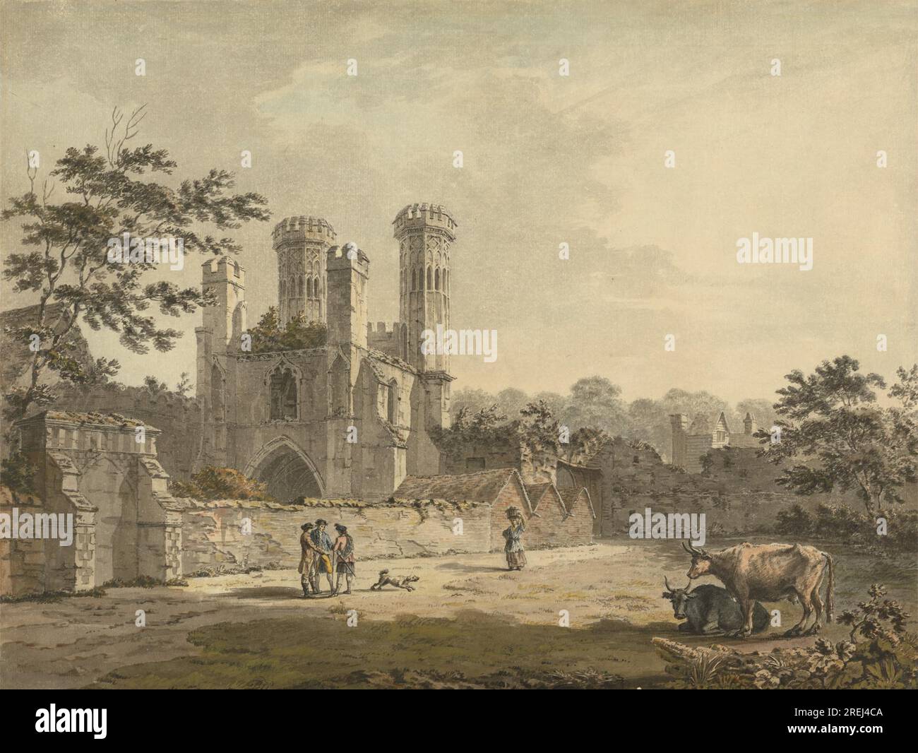 South East View of the Gate of St. Augustine's Monastery, Canterbury ...