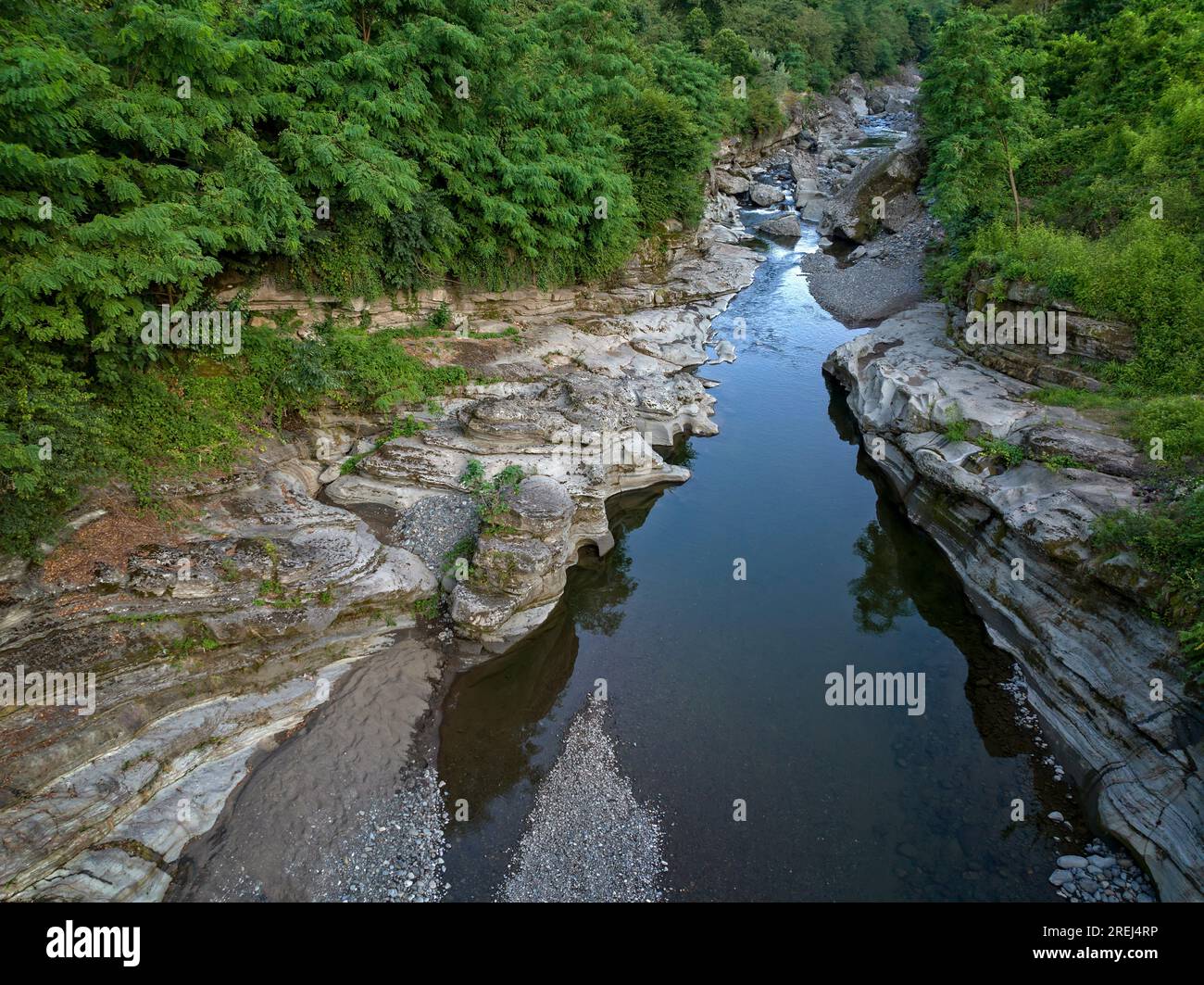 aerial view of canyon Stock Photo - Alamy