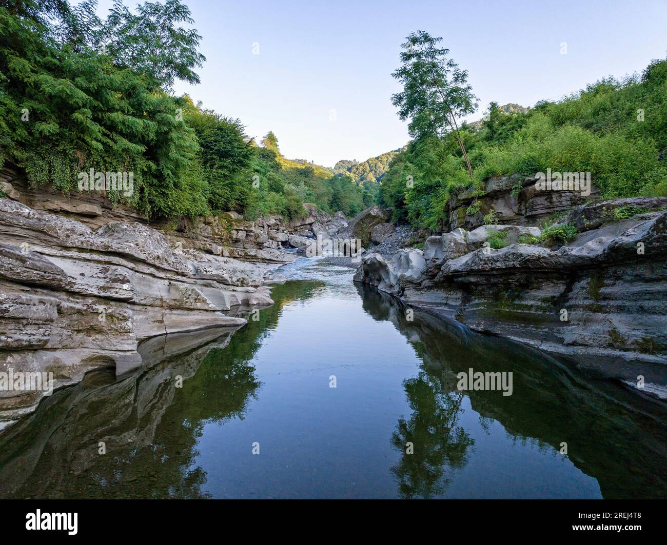 aerial view of canyon Stock Photo - Alamy