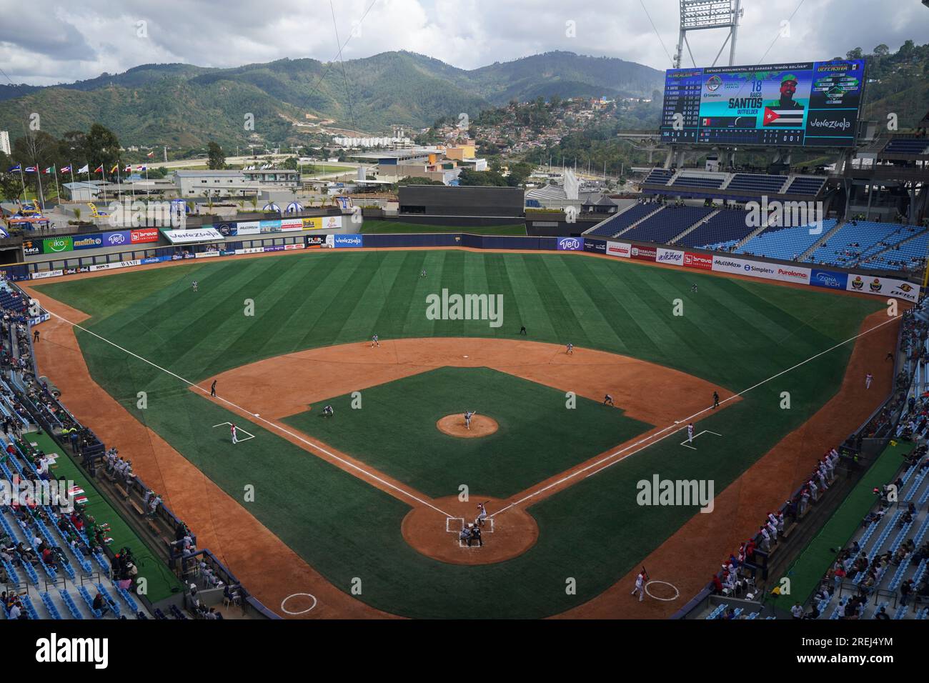 FILE - Mexico and Cuba players compete in a Caribbean Series baseball ...