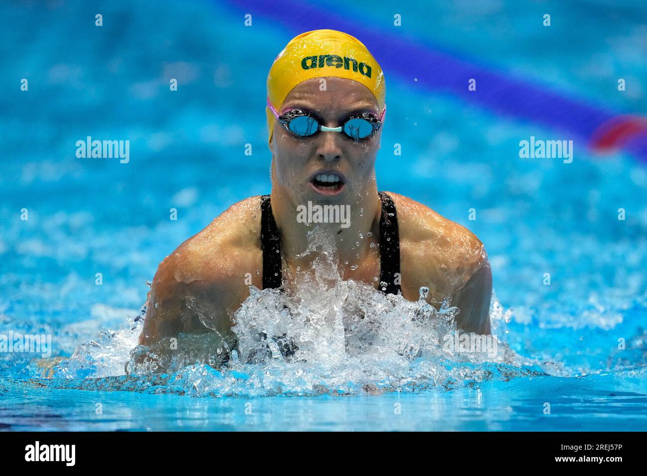 Australia's Abbey Harkin competes during the women's 200m breaststroke ...