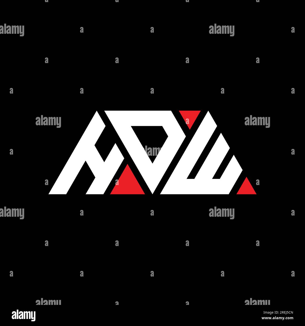 Hdw logo design Stock Vector Images - Alamy