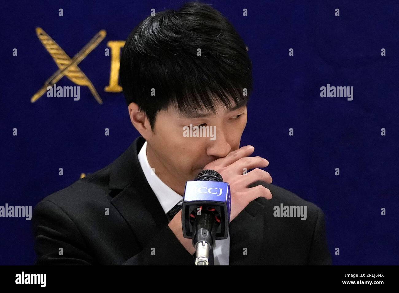 Taiwanese table tennis player Chiang Hung chieh, former husband of Ai Fukuhara, Japanese table ...