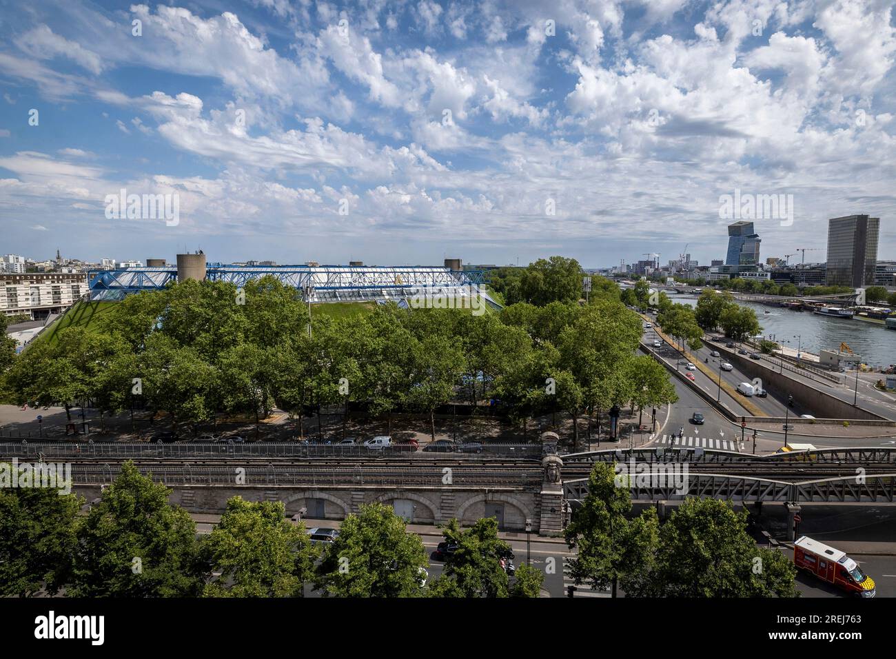 The Bercy Arena is pictured Tuesday, July 11, 2023 in Paris. In 2024 ...