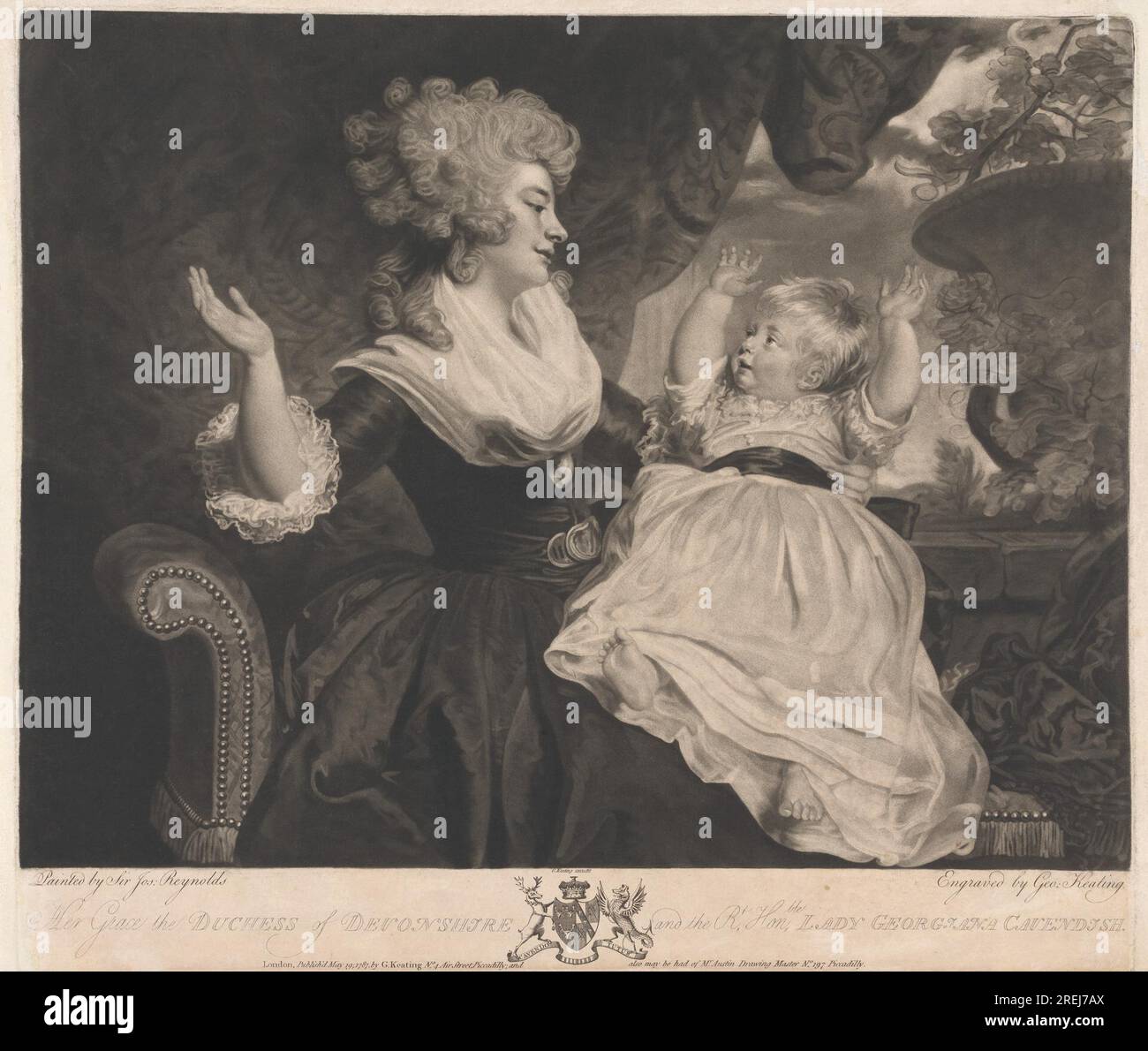 Her Grace the Duchess of Devonshire and the Rt. Hnble. Lady Georgina ...