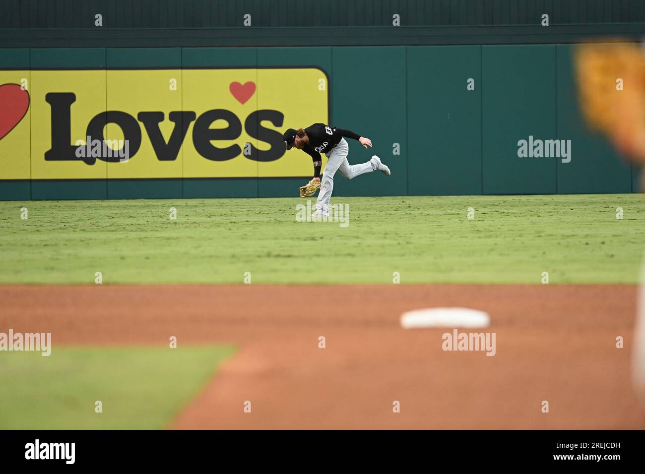 Left fielder Ben Gamel (52) of the El Paso Chihuahuas makes a ...