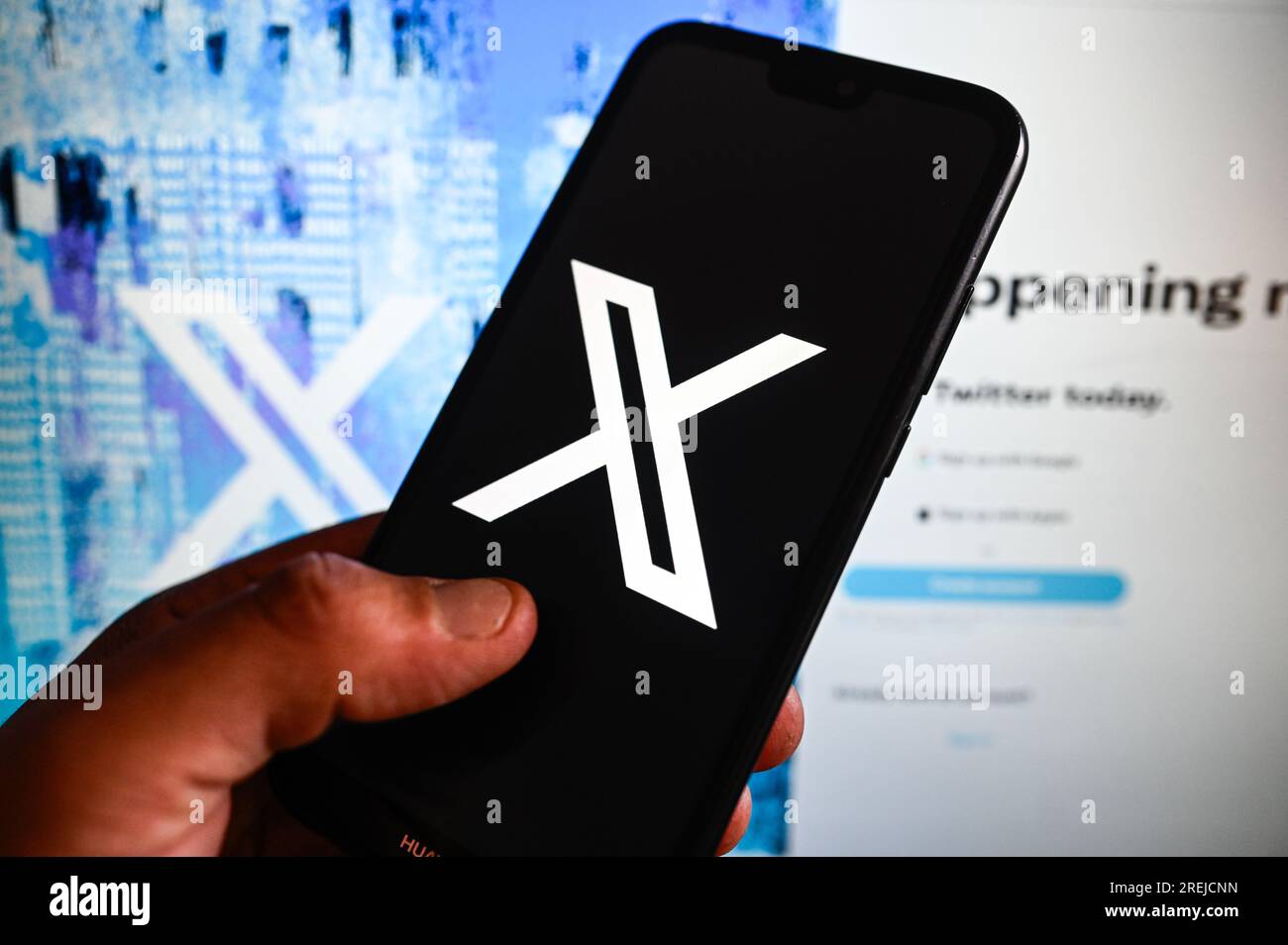 Twitter x sign hi-res stock photography and images - Alamy