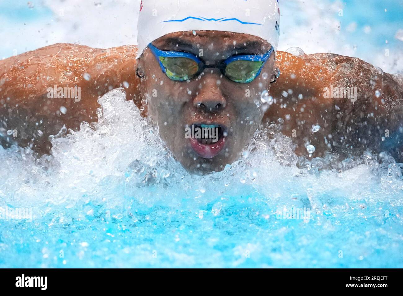 Jarod Hatch of the Philippines competes during the men's 100m butterfly ...