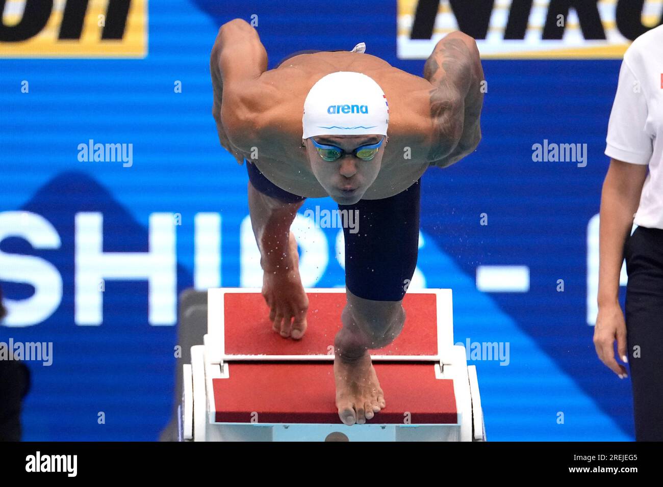 Jarod Hatch of the Philippines competes during the men's 100m butterfly ...