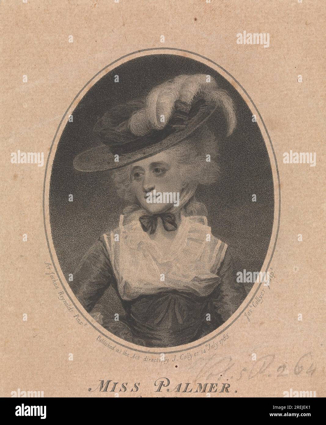 Miss Mary Palmer 1785 by Joseph Collyer Stock Photo - Alamy