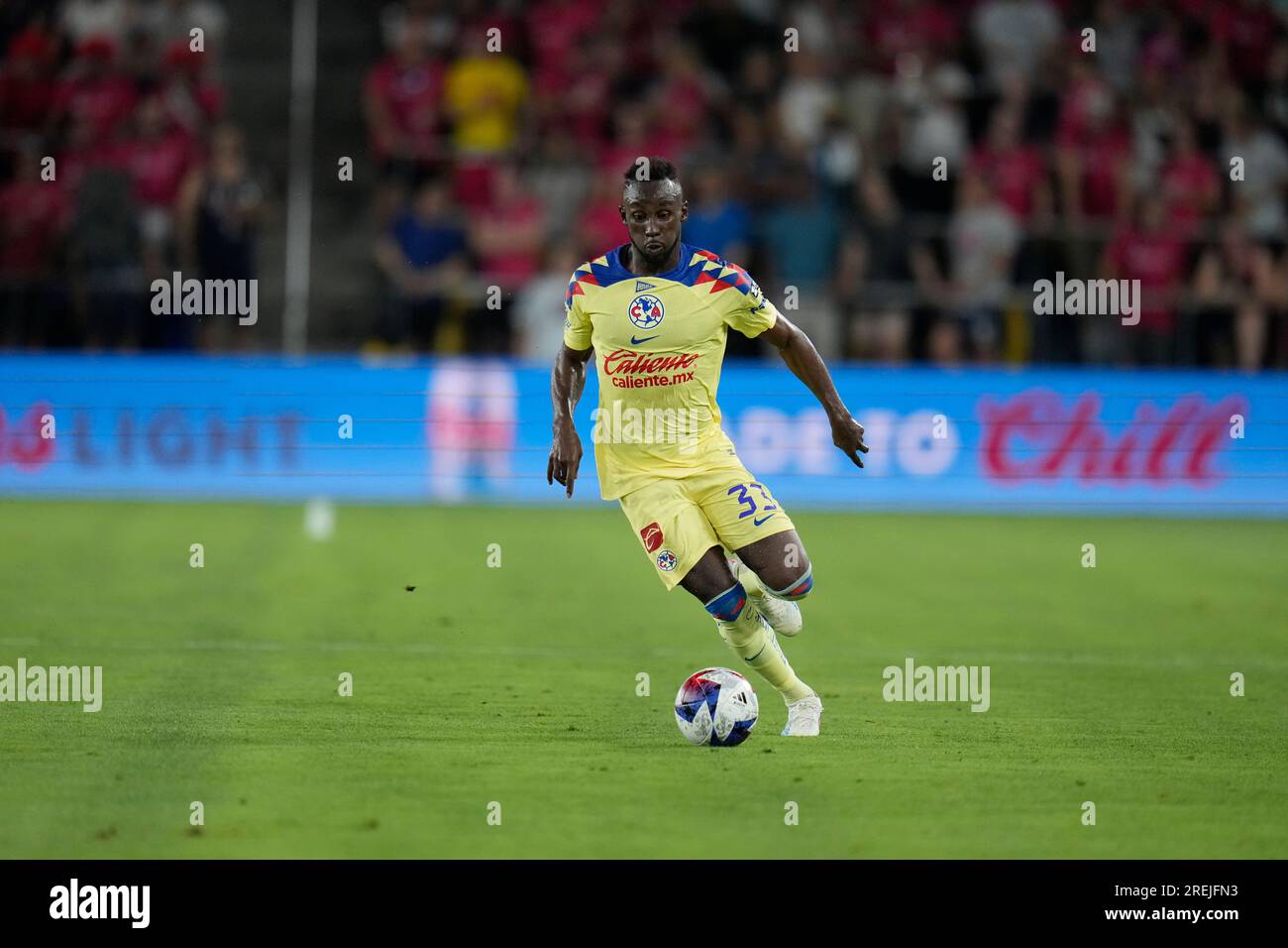America s Julian Quinones Brings The Ball Down The Pitch During The America s Julian Quinones Brings The Ball Down The Pitch During The