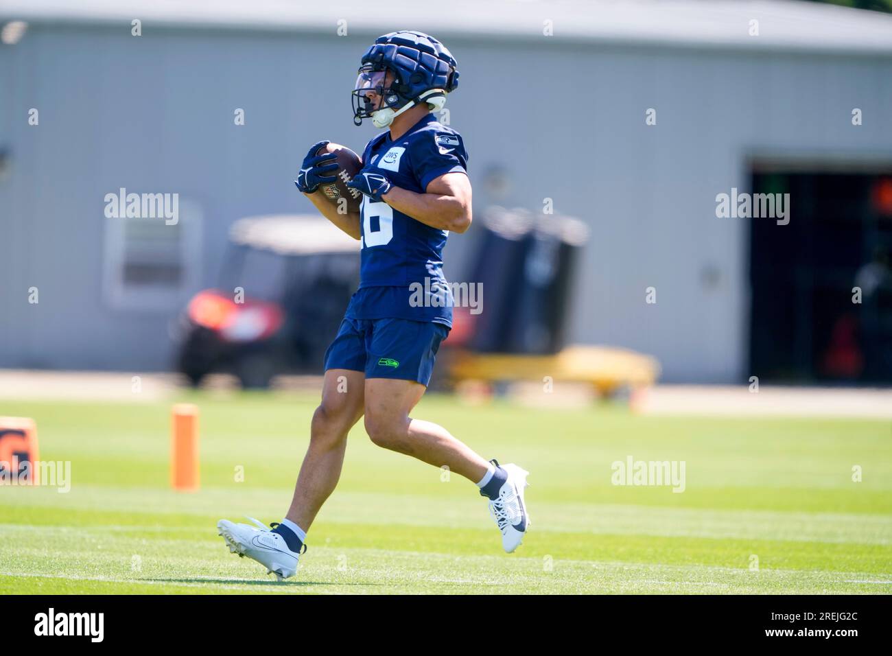 Seattle Seahawks running back Zach Charbonnet (26) runs the ball during ...