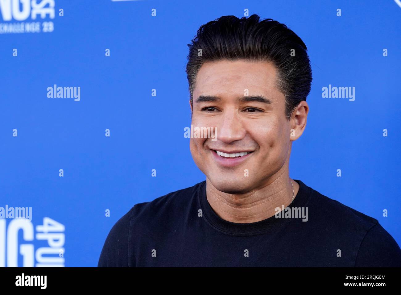 Mario Lopez poses at the 10th Annual PingPong4Purpose celebrity ping ...