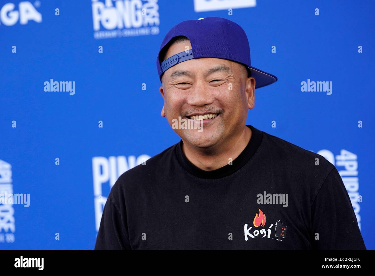 Chef Roy Choi poses at the 10th Annual PingPong4Purpose celebrity ping ...