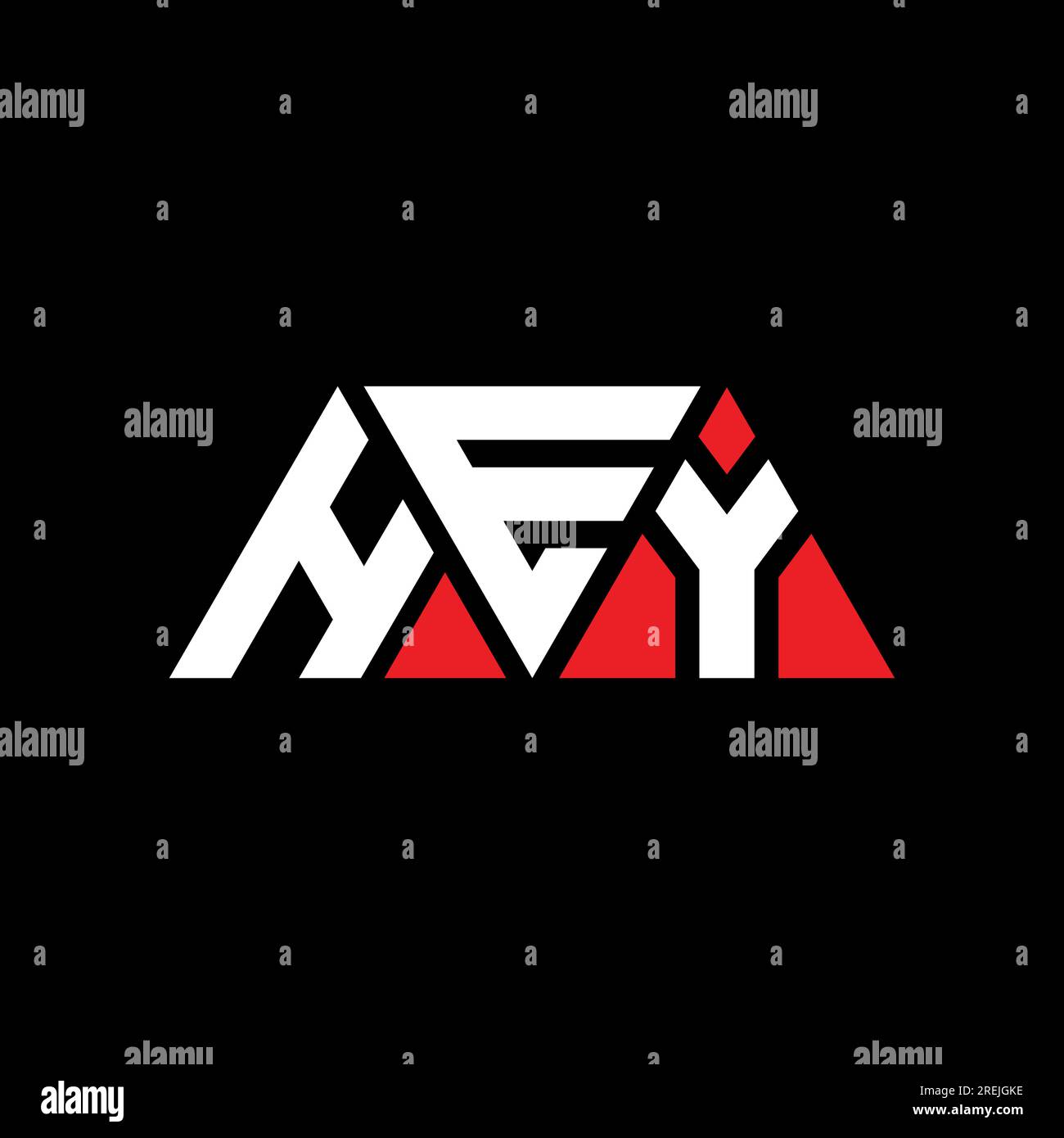 HEY triangle letter logo design with triangle shape. HEY triangle logo ...