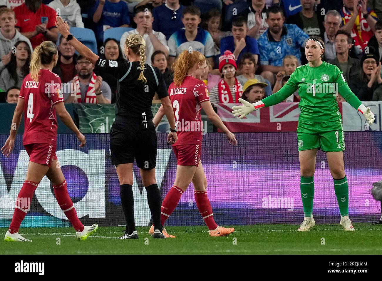Denmark's goalkeeper Lene Christensen gestures during the Women's World ...