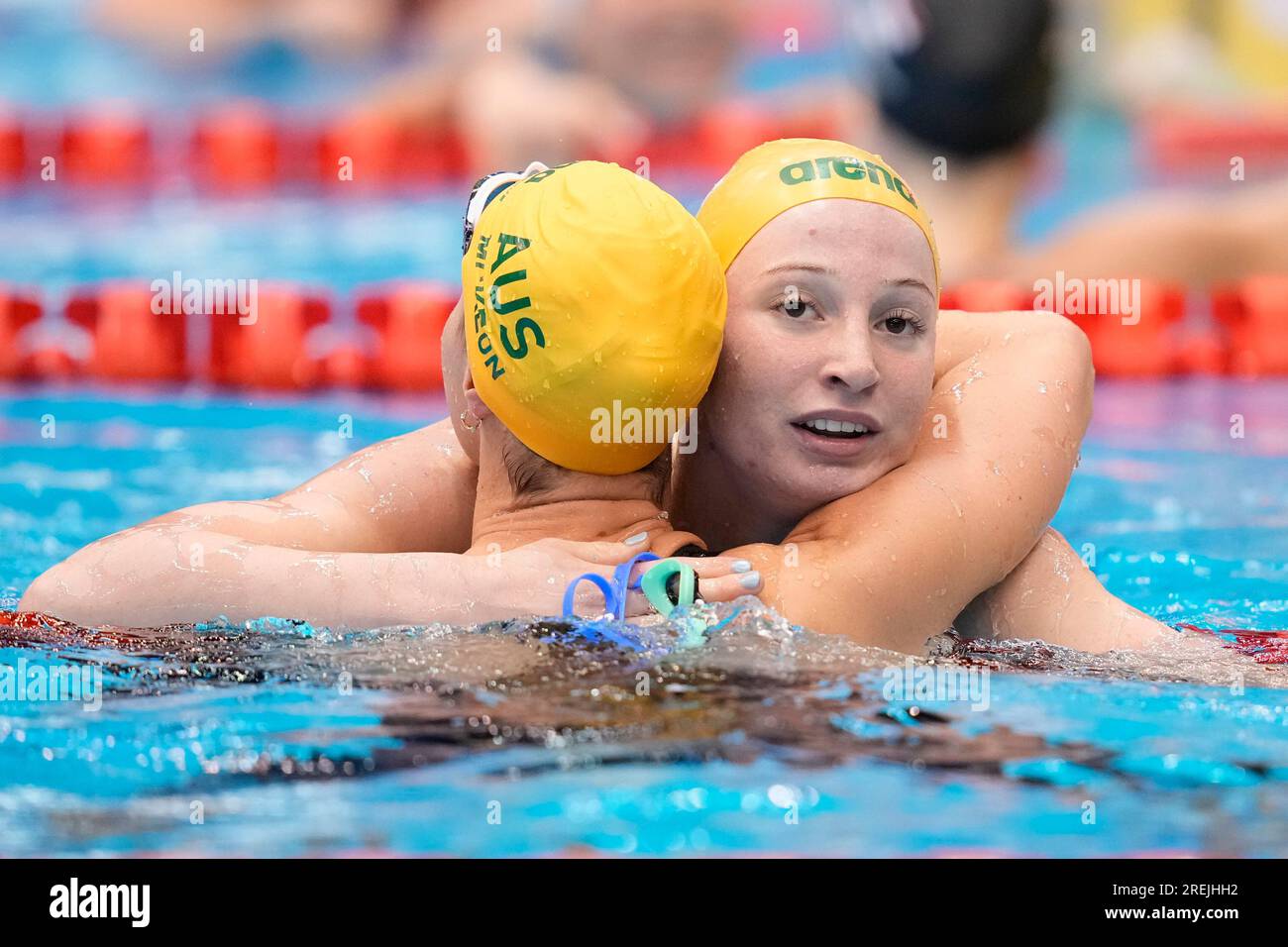 Mollie Ocallaghan Of Australia Rights Celebrates With Compatriot