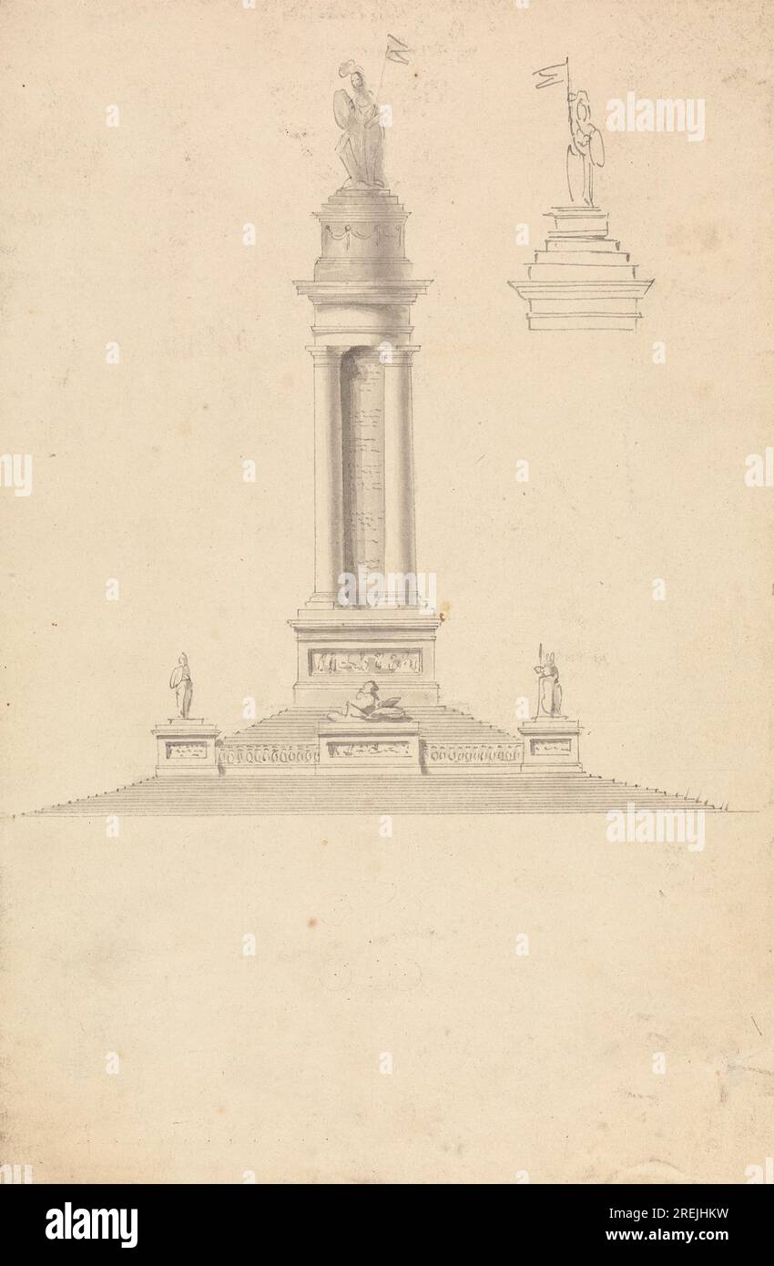 Design for a Naval Monument: Elevation 1799 by Charles Heathcote Tatham ...