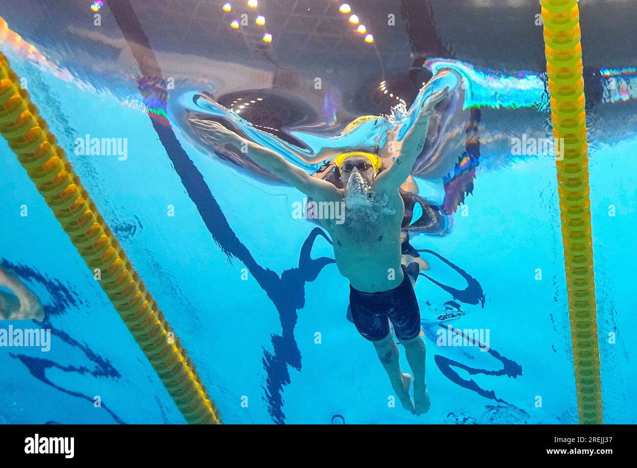 Zac Stubblety-Cook, of Australia, competes in the men's 200-meter ...