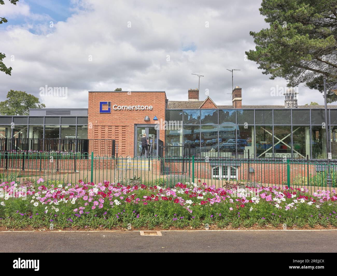 Cornerstone, (a modern extension to the grade II listed library ...