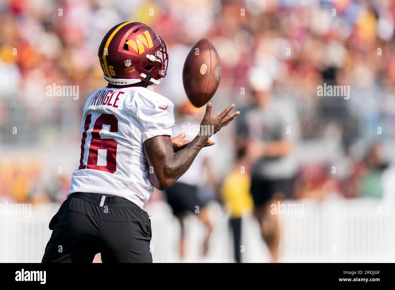 Washington Commanders wide receiver Byron Pringle catches the ball ...