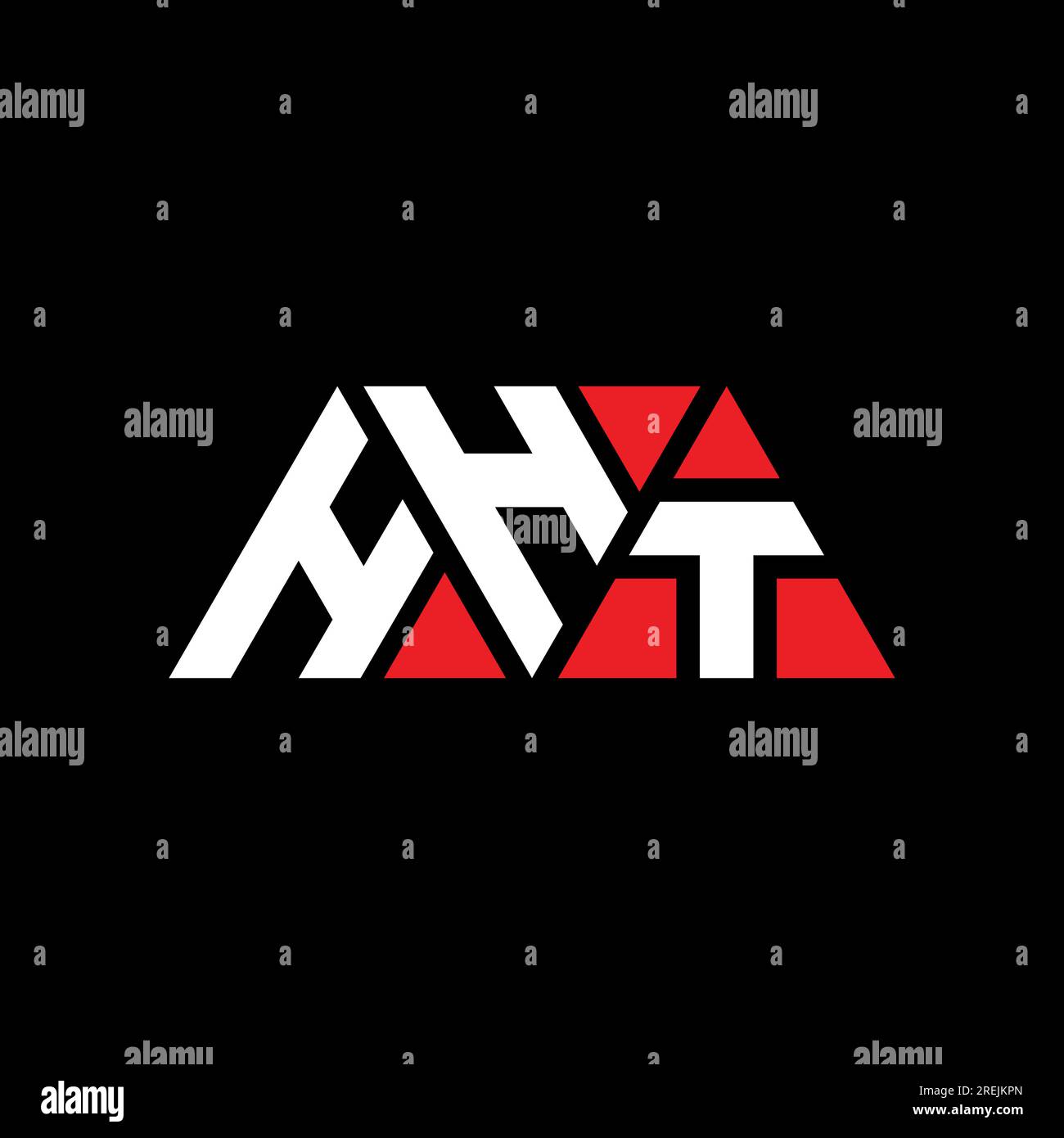 HHT triangle letter logo design with triangle shape. HHT triangle logo ...