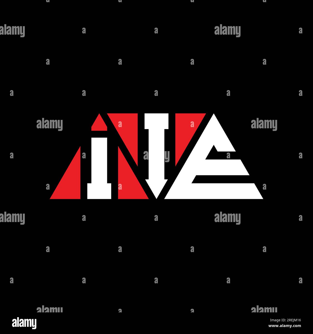 IIE triangle letter logo design with triangle shape. IIE triangle logo ...