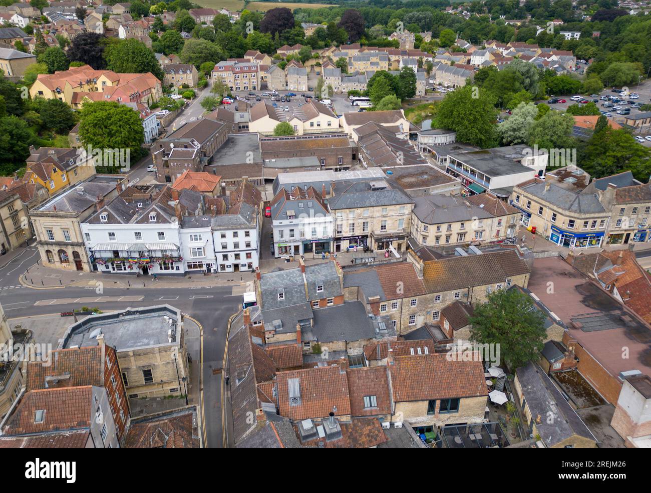 Somerset england aerial hi-res stock photography and images - Alamy