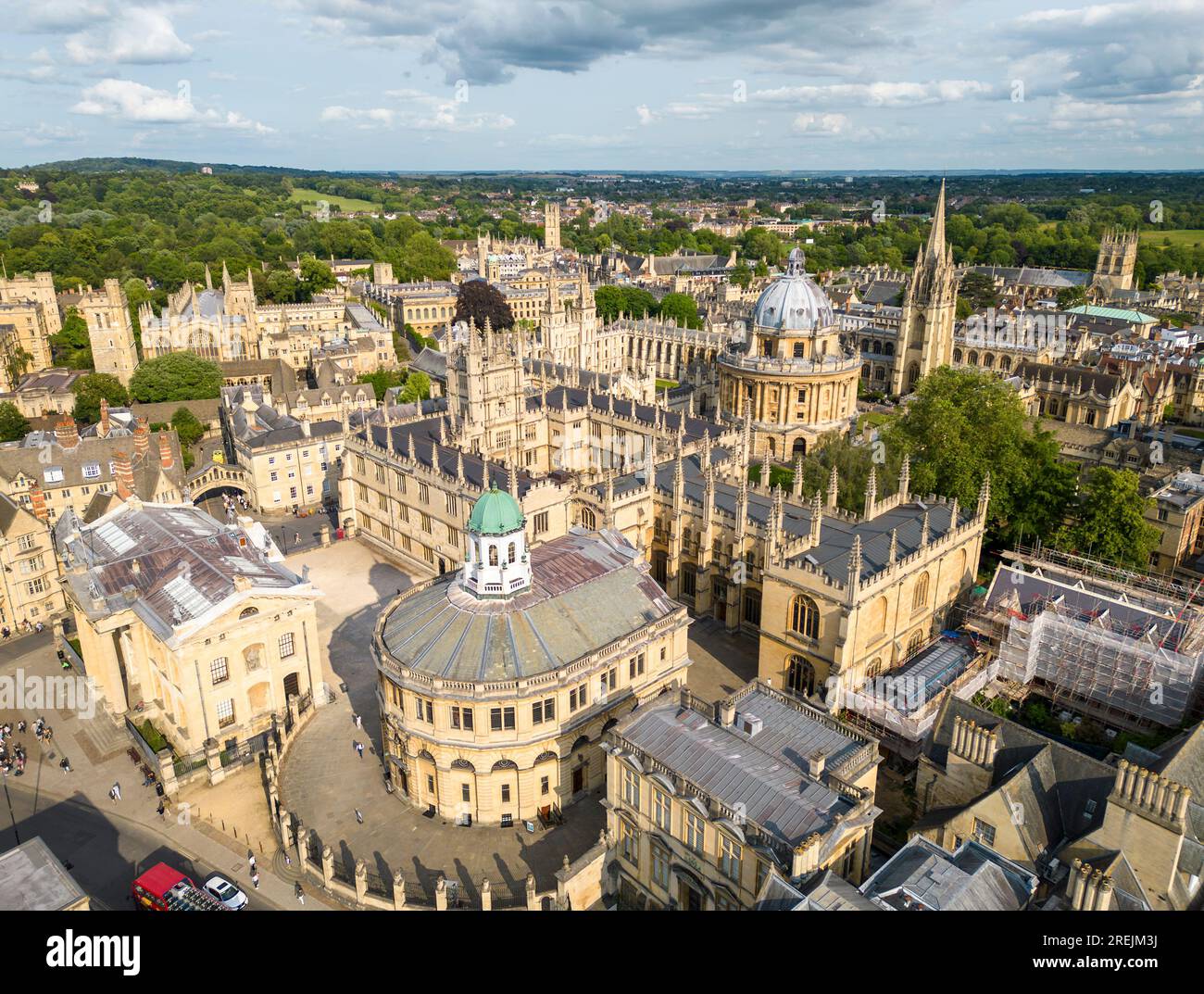 Aerial view of oxford hi-res stock photography and images - Alamy