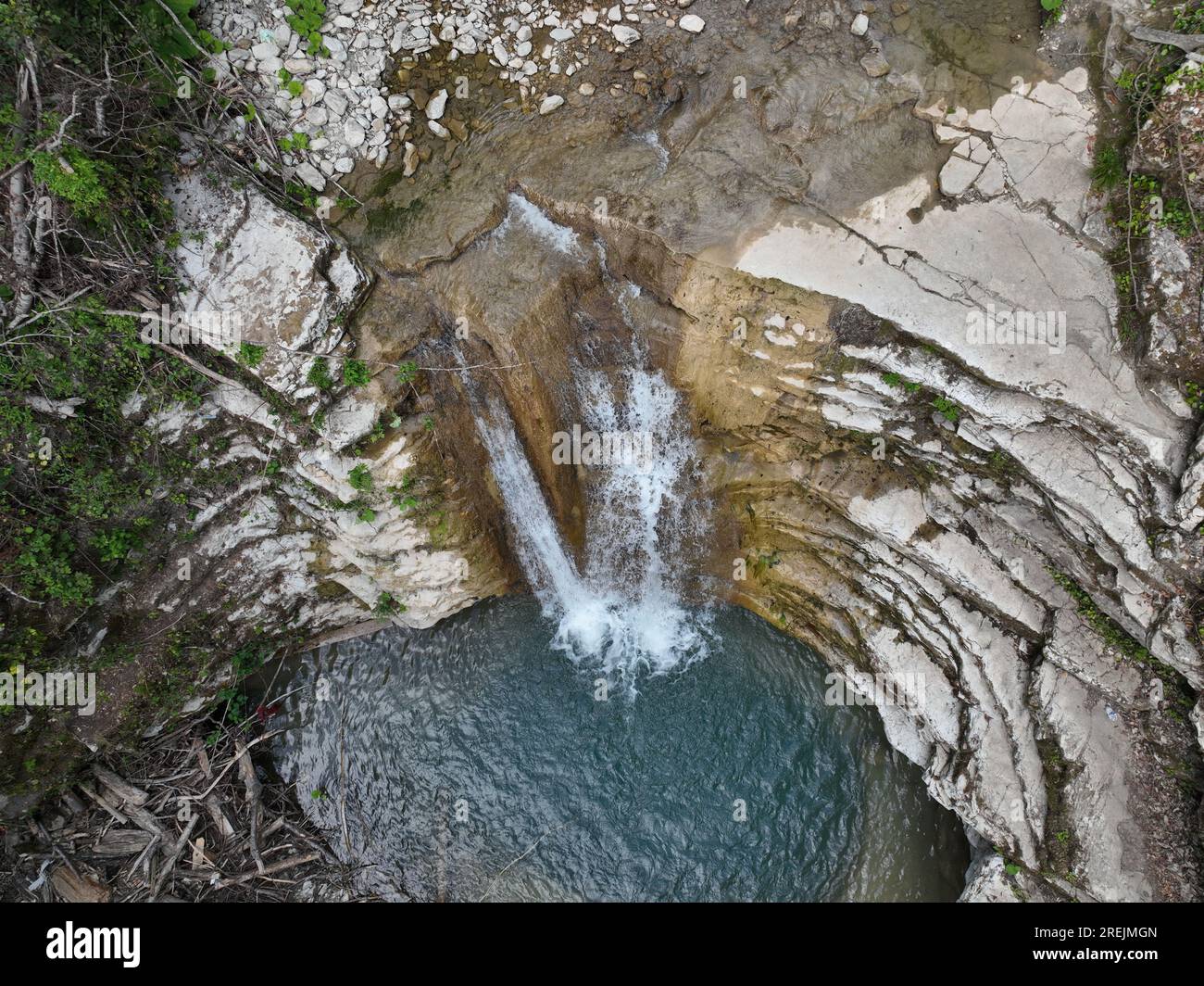 aerial view the waterfall Stock Photo - Alamy