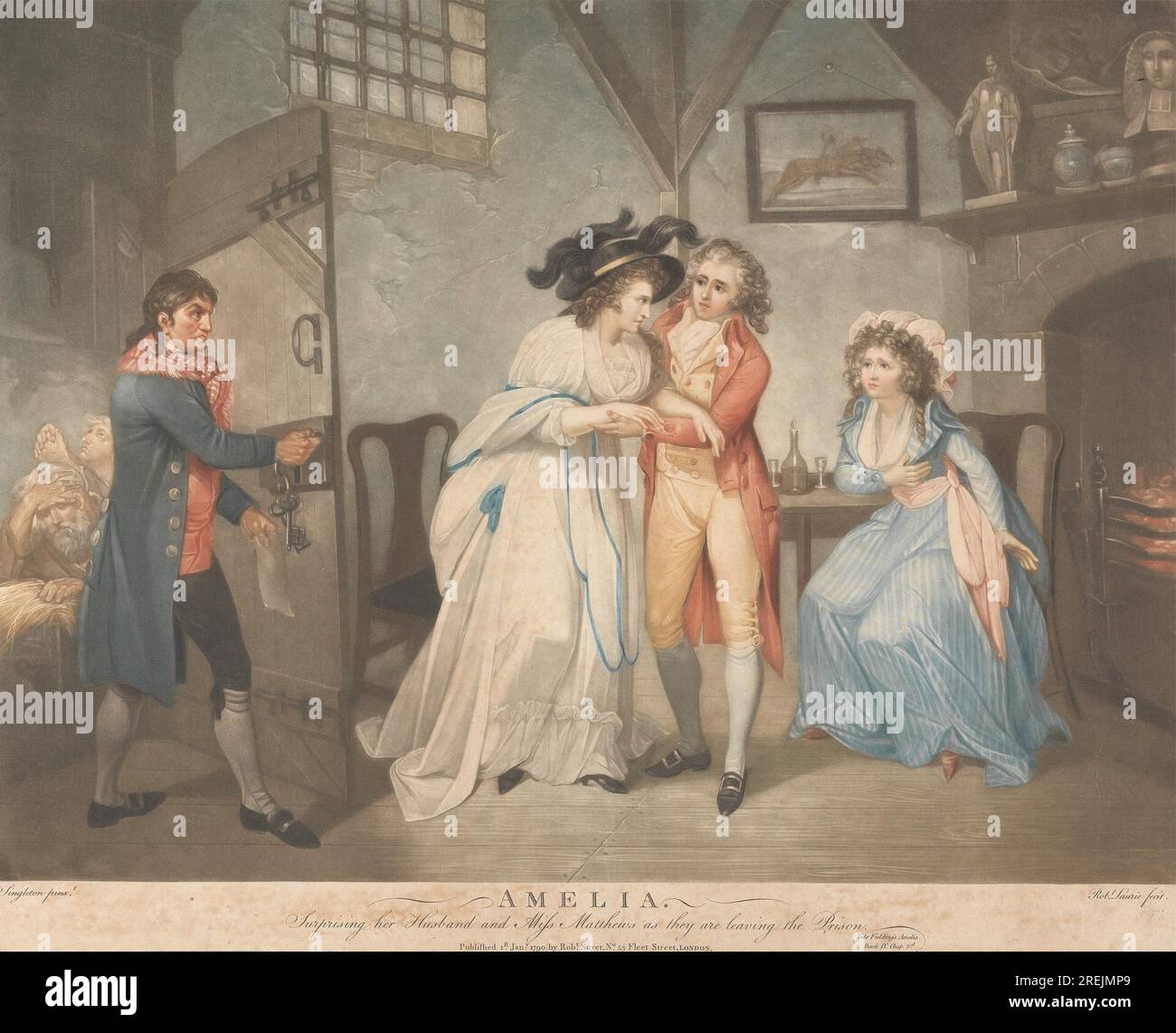 Amelia Surprising Her Husband and Miss Matthews 1790 by Robert Laurie ...