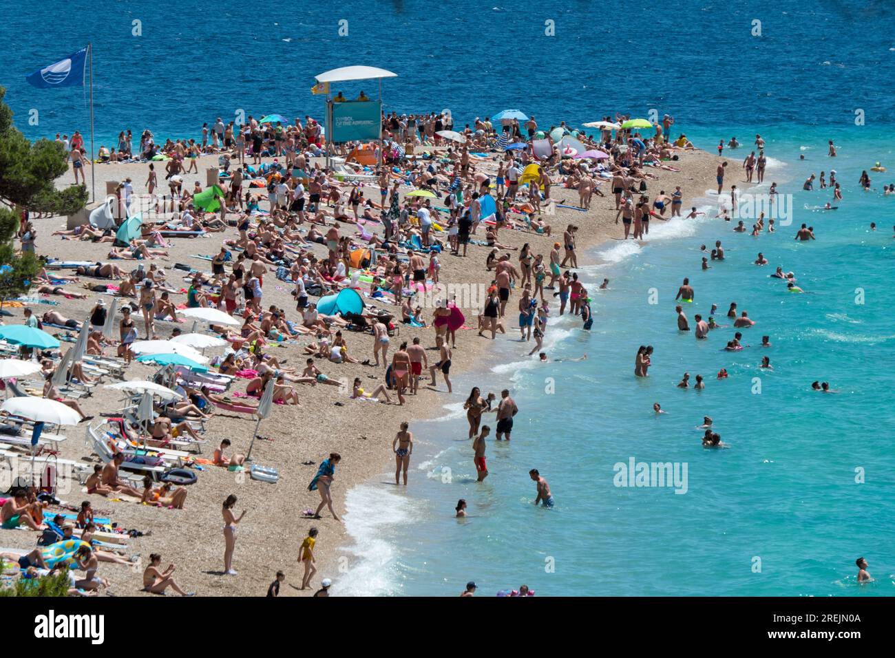 Zlatni rat pebble beach hi-res stock photography and images - Alamy