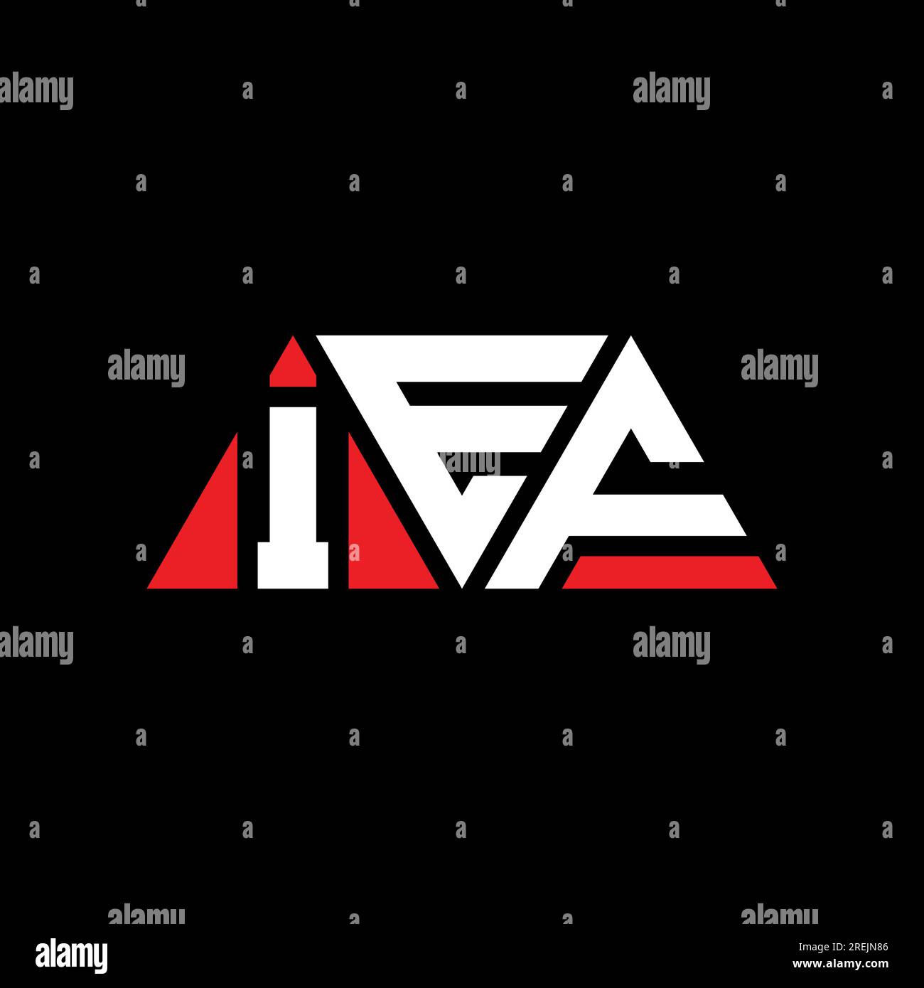 IEF triangle letter logo design with triangle shape. IEF triangle logo design monogram. IEF ...