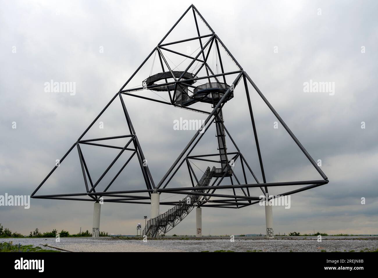 Tetraeder, Tetrahedron in Bottrop, Ruhr Area, Ruhrgebiet, Germany Stock ...