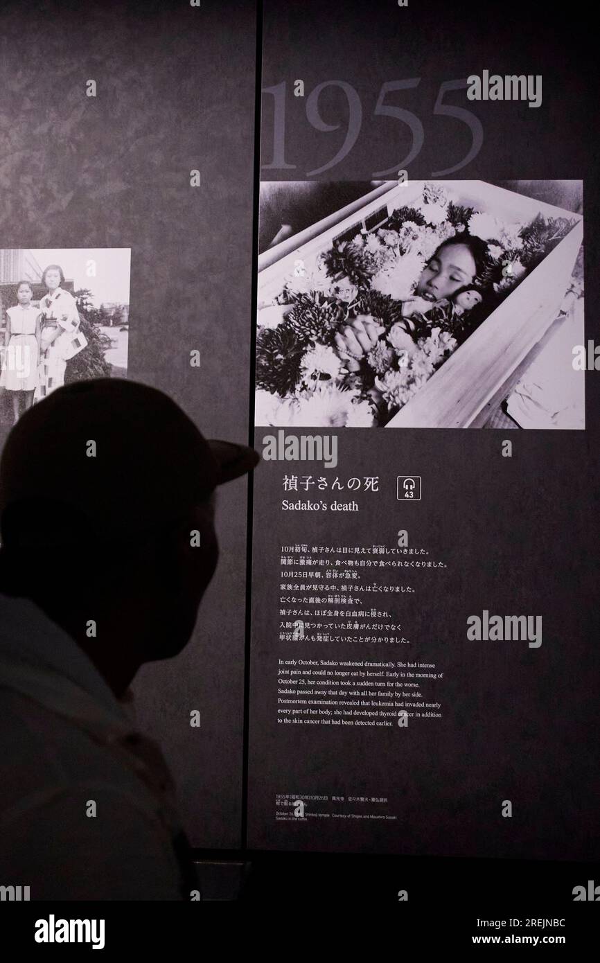 July 27, 2023, Hiroshima, Japan: Pictures of the victims of the atomic ...