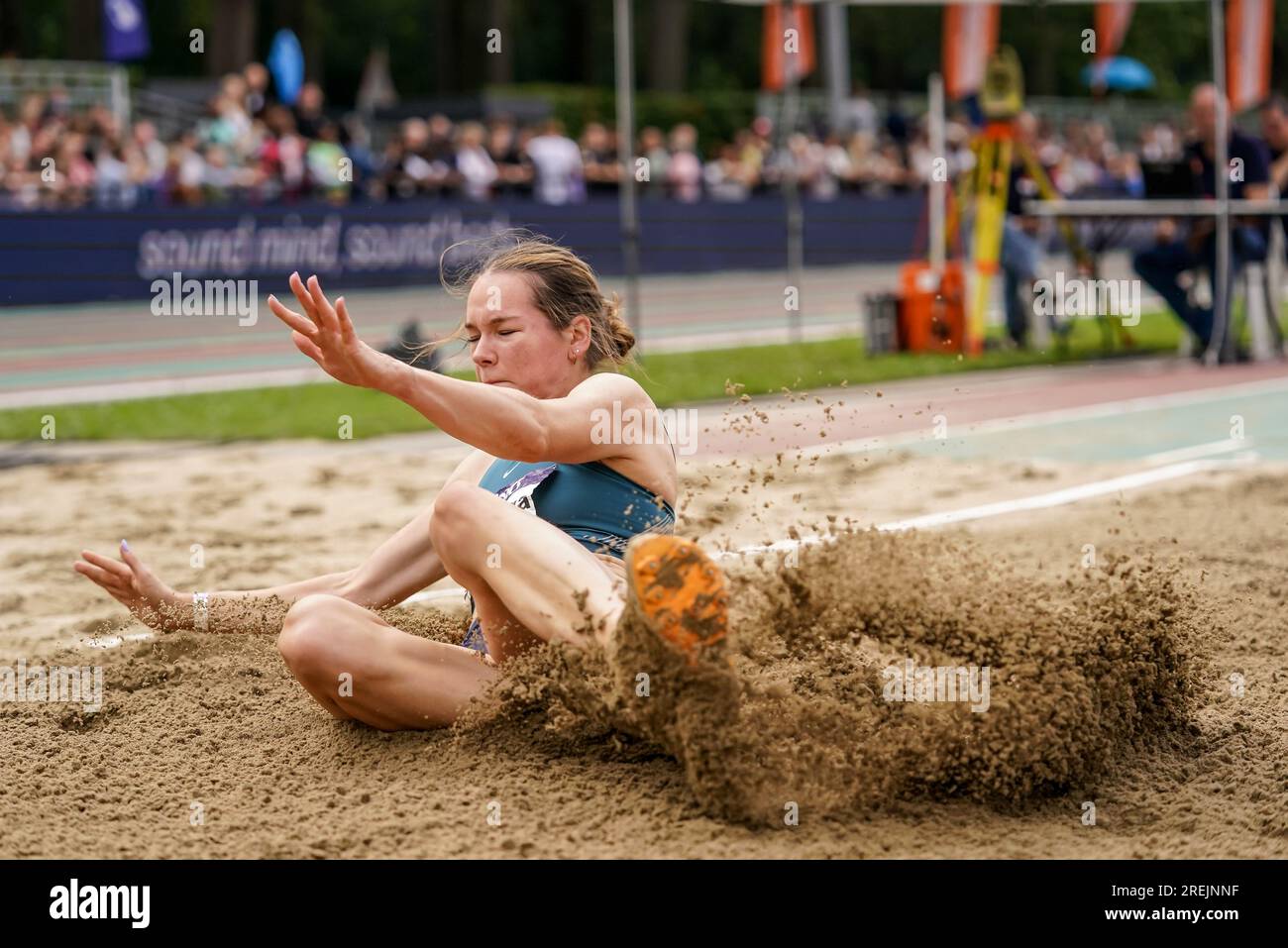 BREDA, NETHERLANDS - JULY 28: Ilse Steigenga of AV Horror Sneek ...