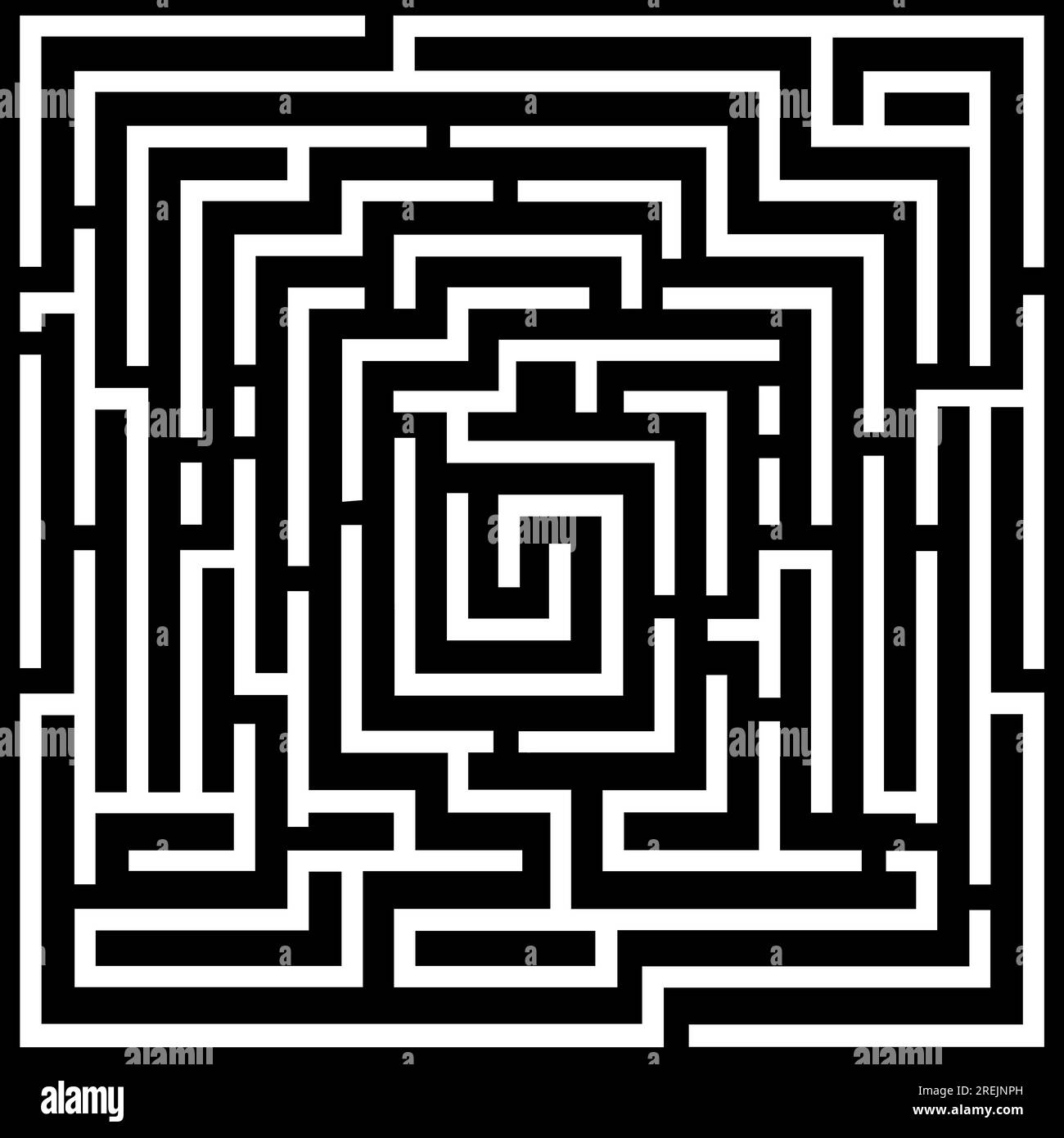 Abstract background with a maze design in black and white Stock Vector ...