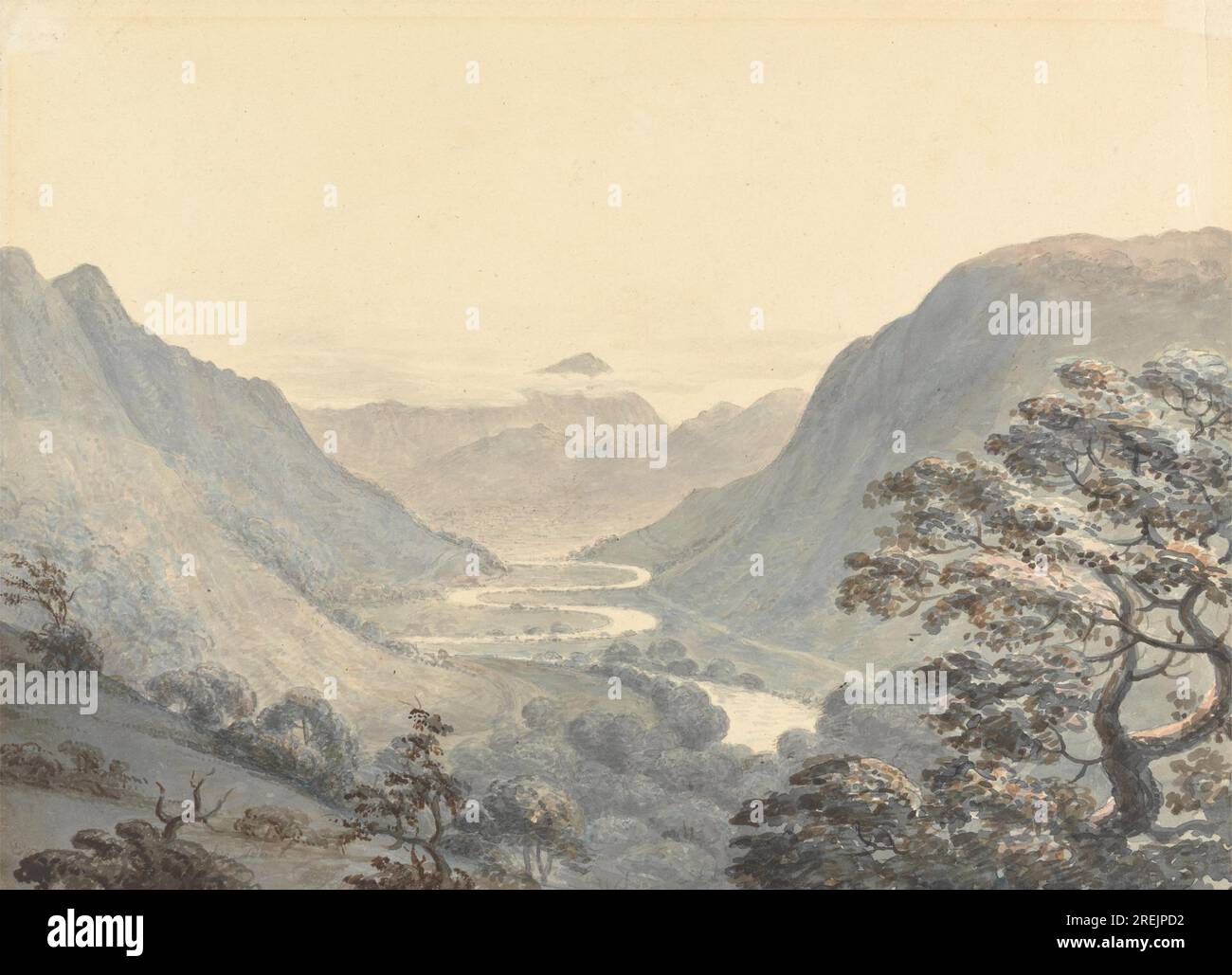 The Beautiful Vale and Mowddach River, Merionethshire 1805 by Moses ...