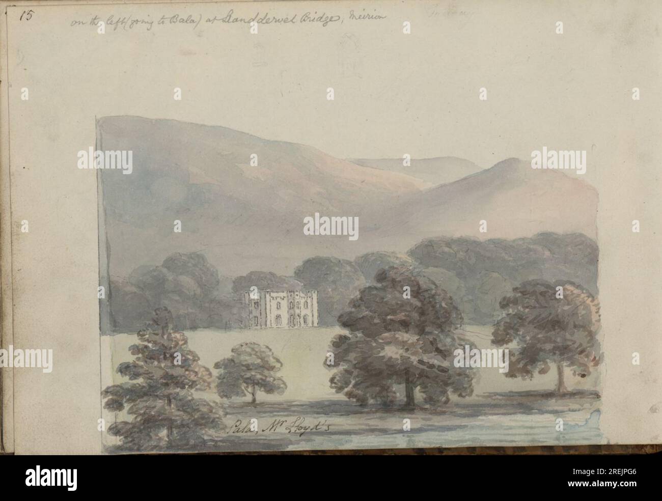 Pala, Mr Lloyd's 1805 by Moses Griffith Stock Photo - Alamy