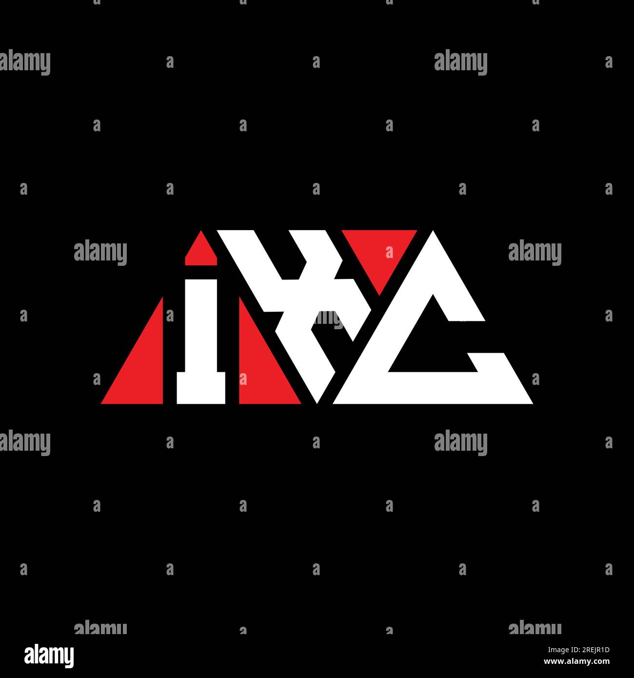 IXC triangle letter logo design with triangle shape. IXC triangle logo design monogram. IXC ...