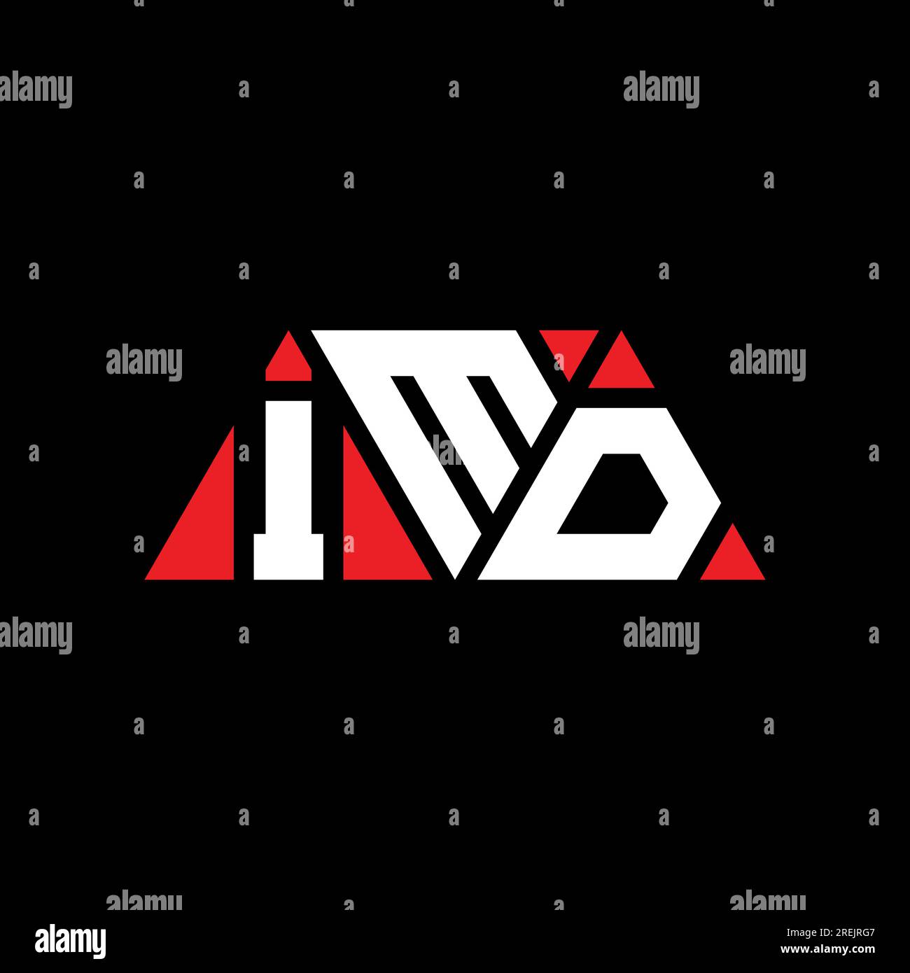 IMD triangle letter logo design with triangle shape. IMD triangle logo ...