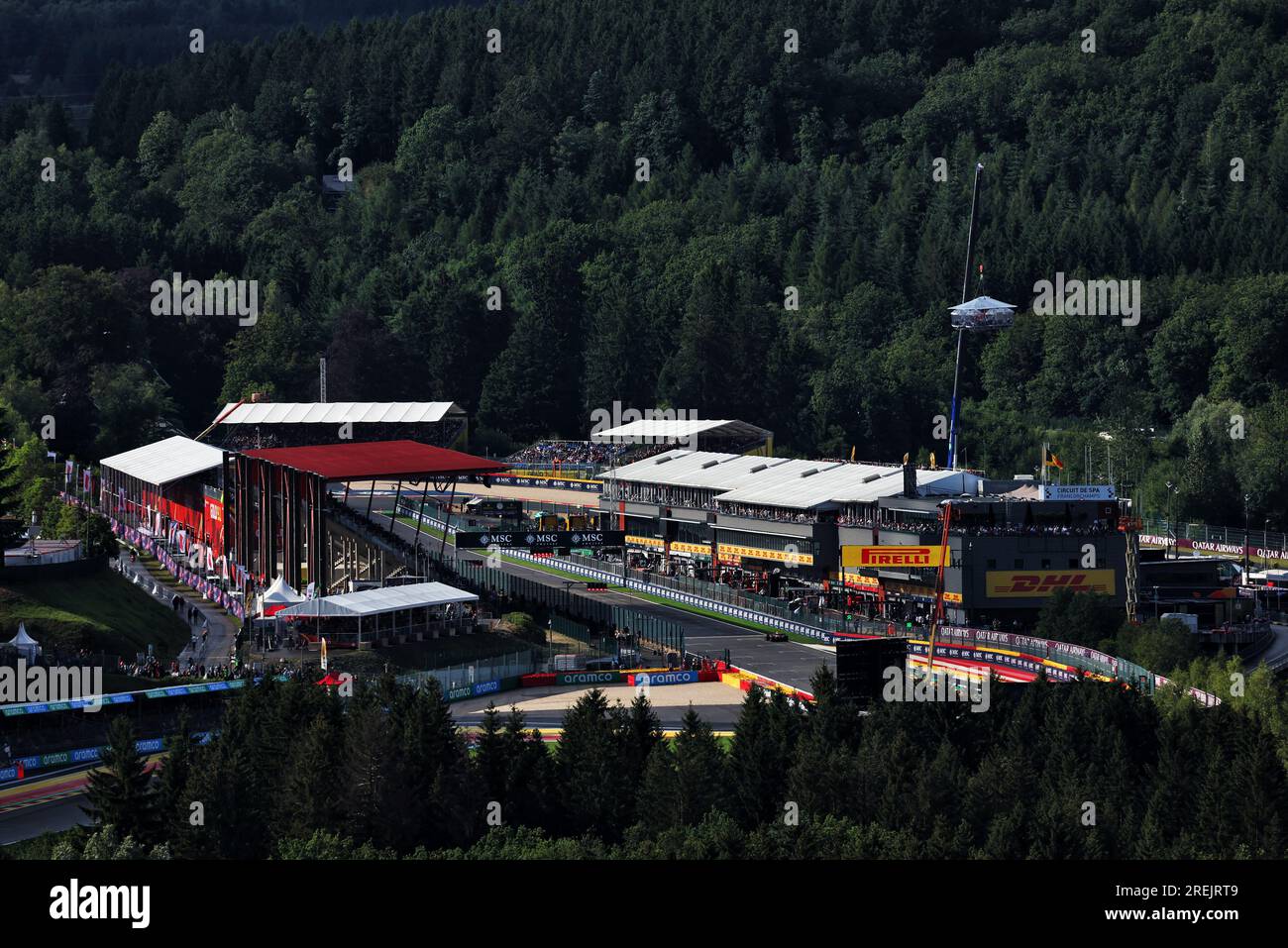 Spa Francorchamps, Belgium. 28th July, 2023. Sergio Perez (MEX) Red ...