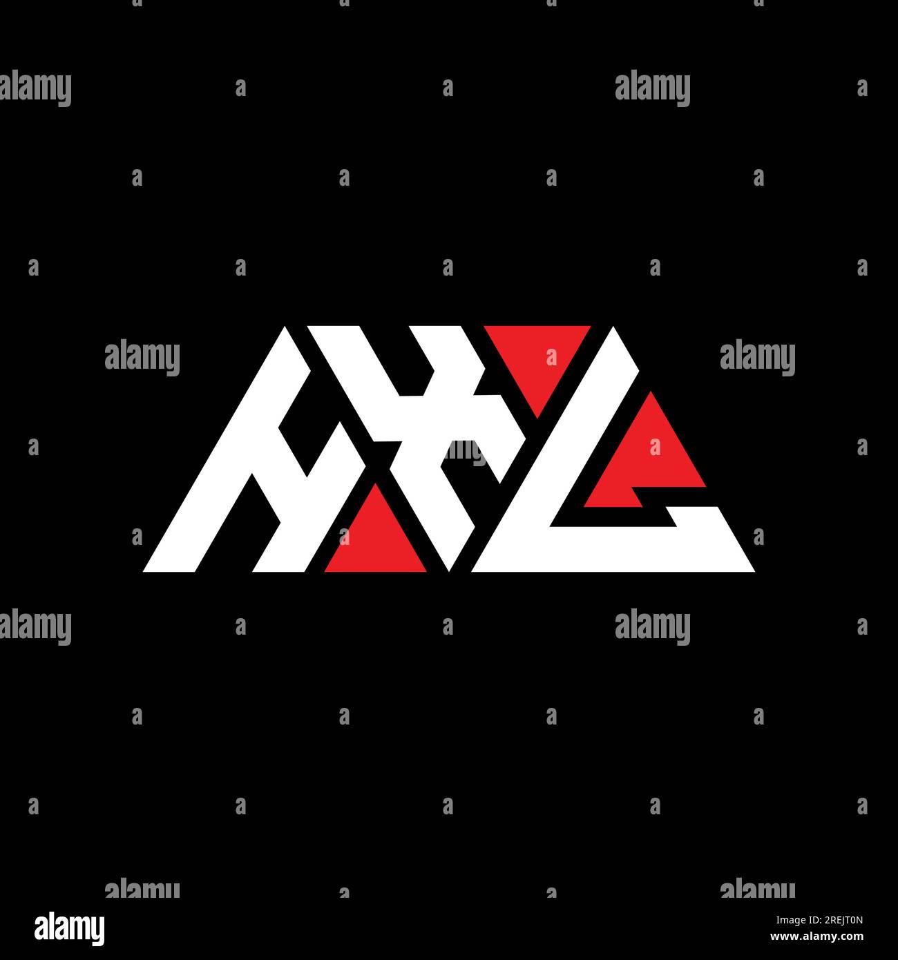 HXL triangle letter logo design with triangle shape. HXL triangle logo ...