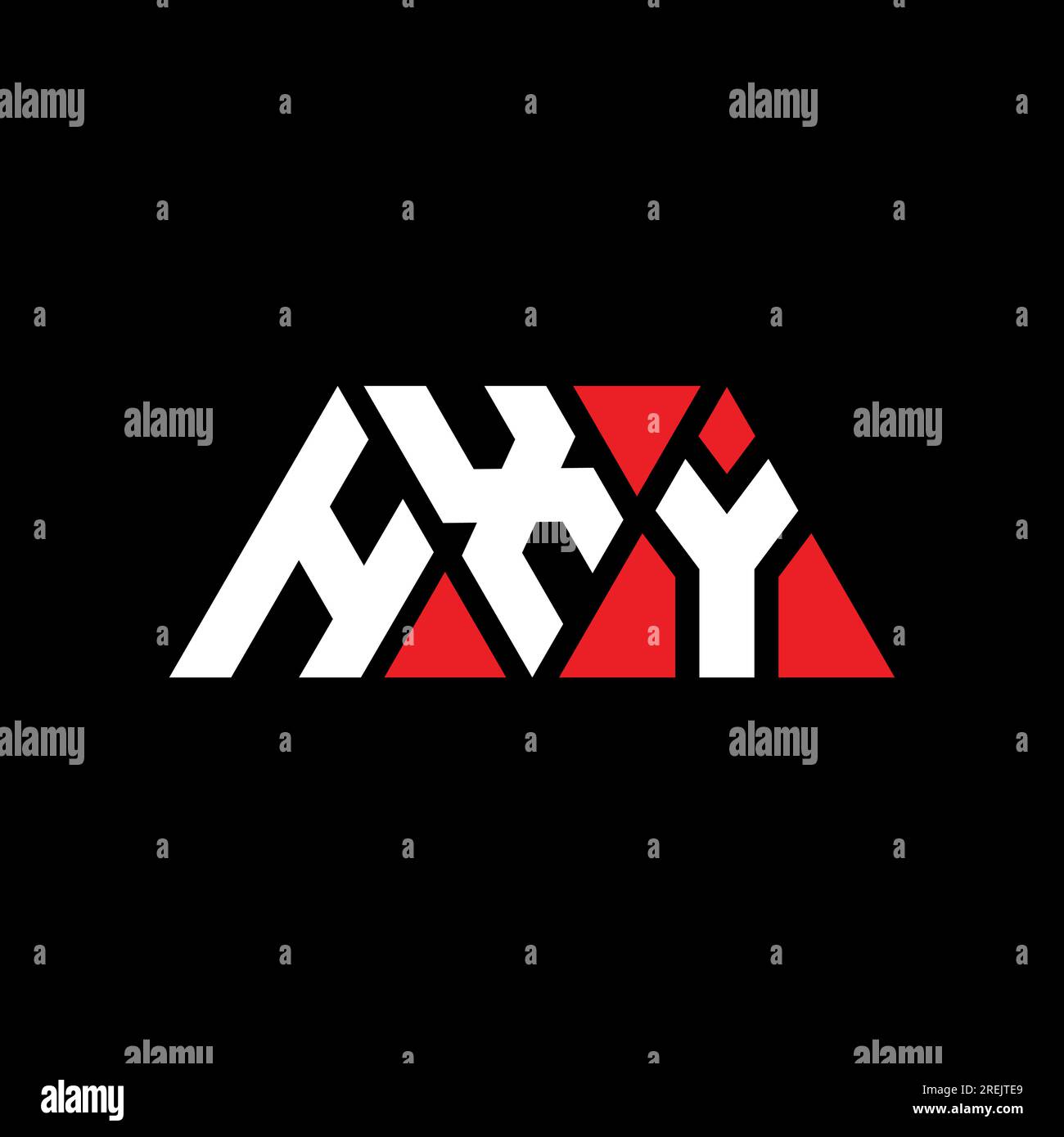 HXY triangle letter logo design with triangle shape. HXY triangle logo ...