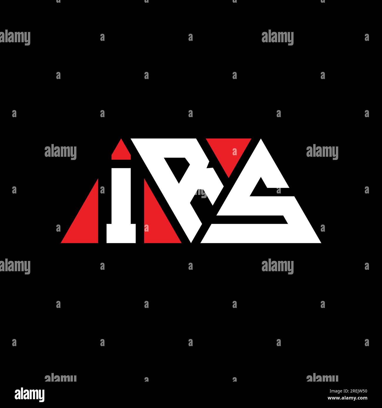 IRS triangle letter logo design with triangle shape. IRS triangle logo ...